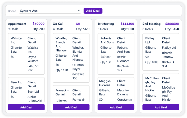 CRM - Syncora - Unify, Collaborate, Succeed